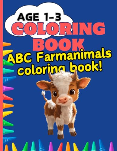 farm animals coloring book: ABC farm animal coloring pages for toddler ...